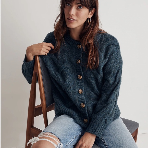 Madewell | Sweaters | Madewell Cable Ashmont Cardigan Sweater | Poshmark